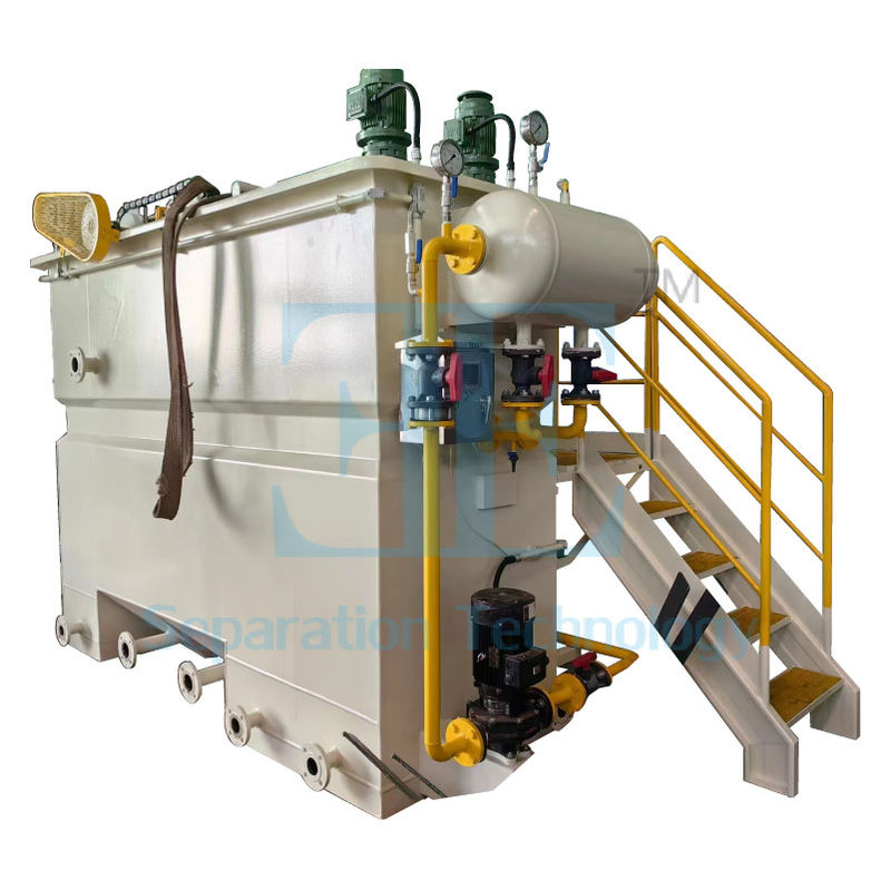 7600*2800*2260mm Dissolved Air Flotation with Skimmer 0.8kw and ...
